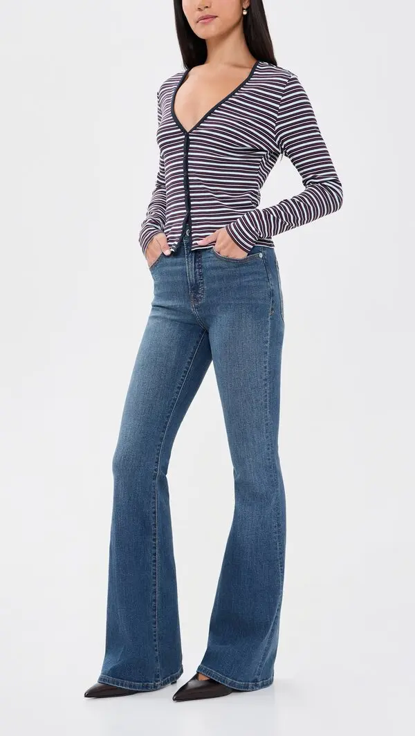 Good American Good Legs Flare Jeans