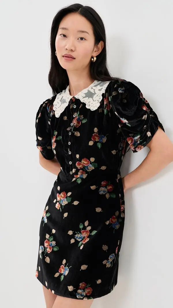 Sea Leda Velvet Mini Dress