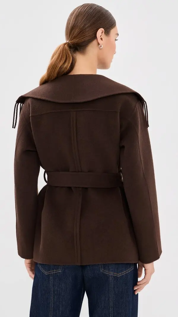 Simkhai Rowen Fringe Jacket - Chocolate