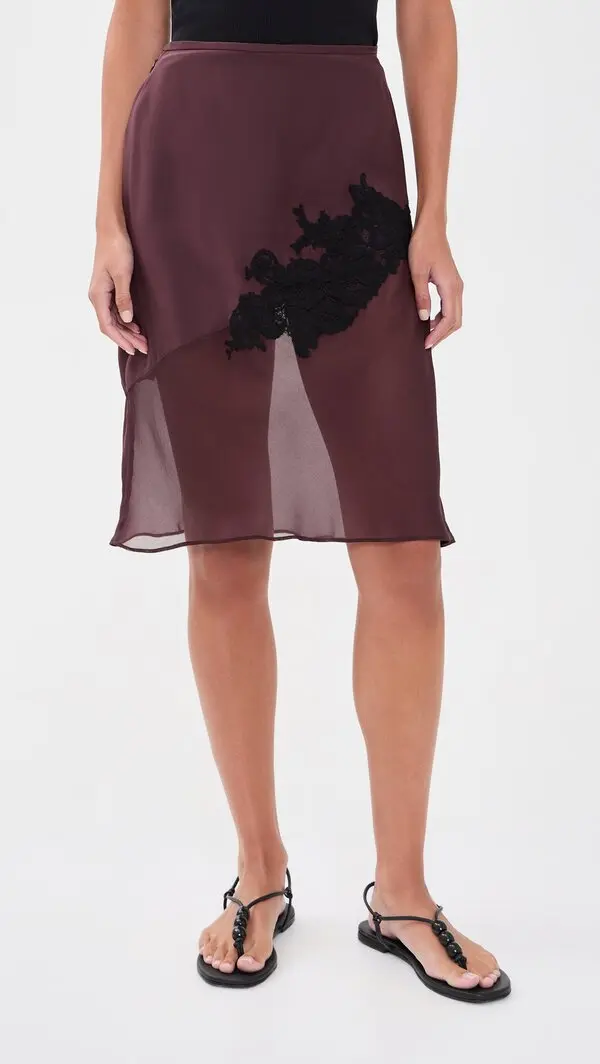 SIR. Noria Silk Midi Skirt