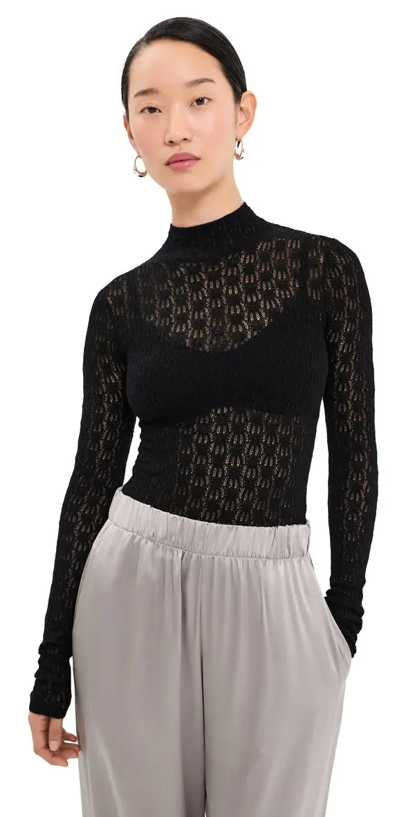 Sablyn Rhea Mock Neck Tee