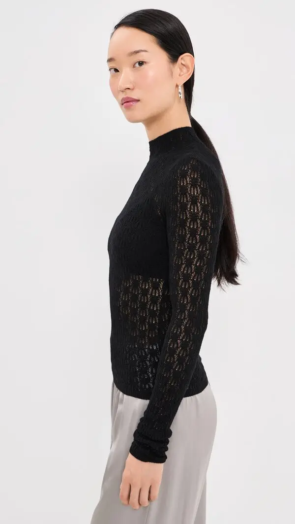 Sablyn Rhea Mock Neck Tee