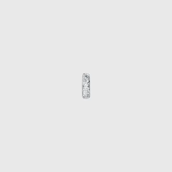 DIESEL® Stainless Steel Hoop Earring - Silver