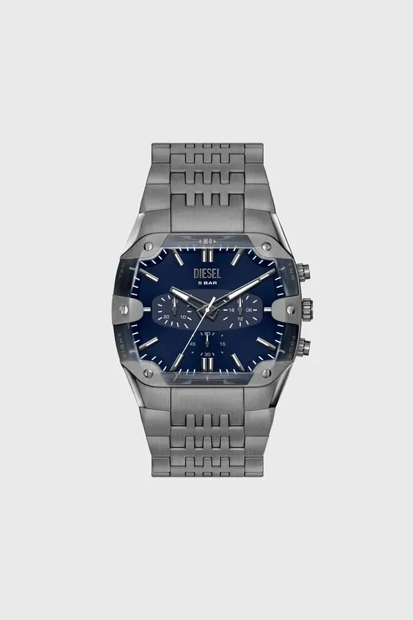 DIESEL® Spiked Cushion Chronograph Watch - Grey