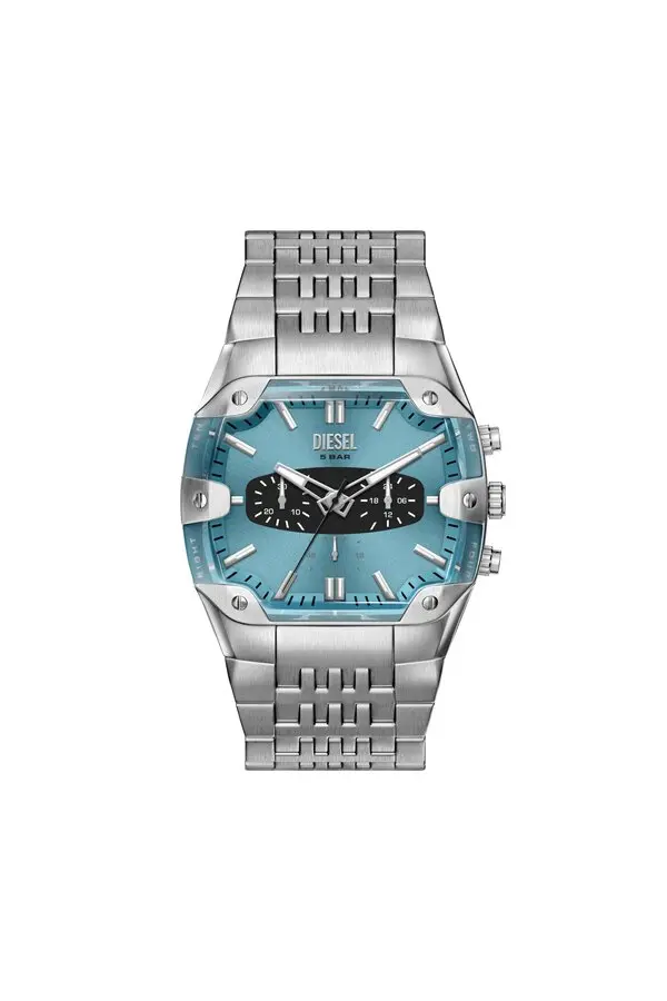 DIESEL® Spiked Cushion Stainless Steel Watch
