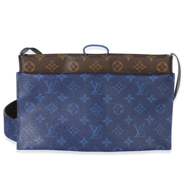 LOUIS VUITTON Monogram Canvas Outdoor Pouch - Blue
