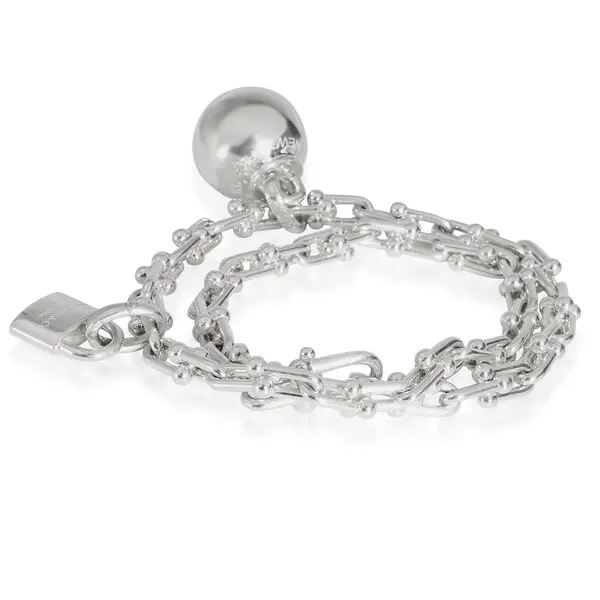 Tiffany & Co. Sterling Silver Small Model Hardwear Wrap Bracelet