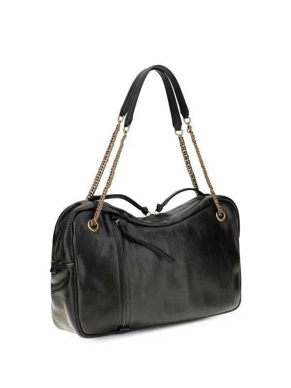 VIVIENNE WESTWOOD Large Dolce Textured Leather Shoulder Bag
