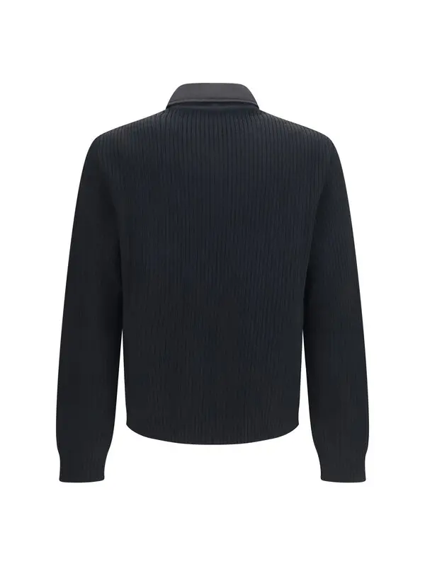 Prada Knit Jacket With Padded Front