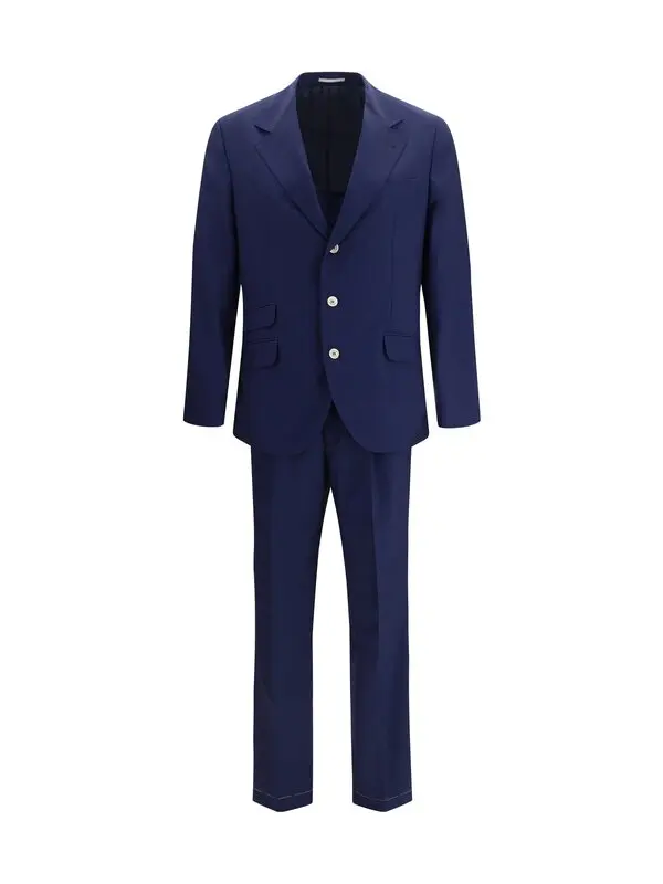 Brunello Cucinelli Single-breasted Suit With Peak Lapels