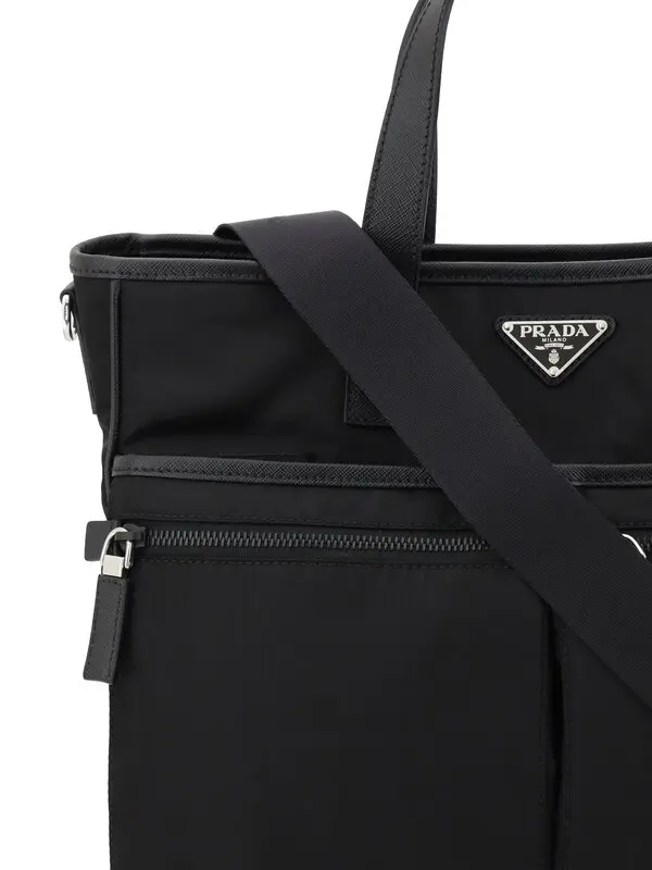 Prada Logoed Tote Bag