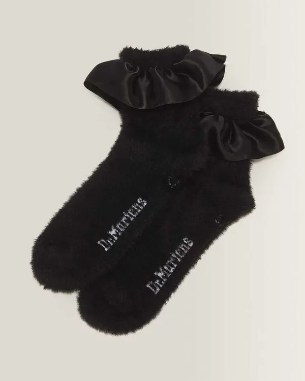 Dr. Martens Satin Frill Fluffy Socks