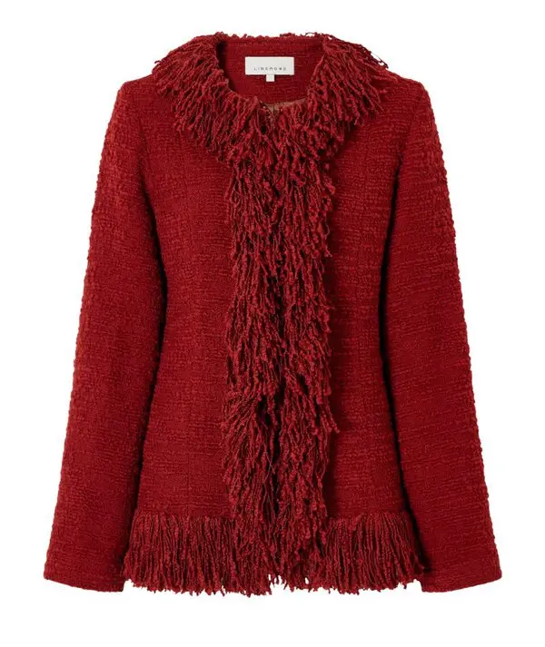 LIBEROWE Fringed Wool-blend Tweed Jacket