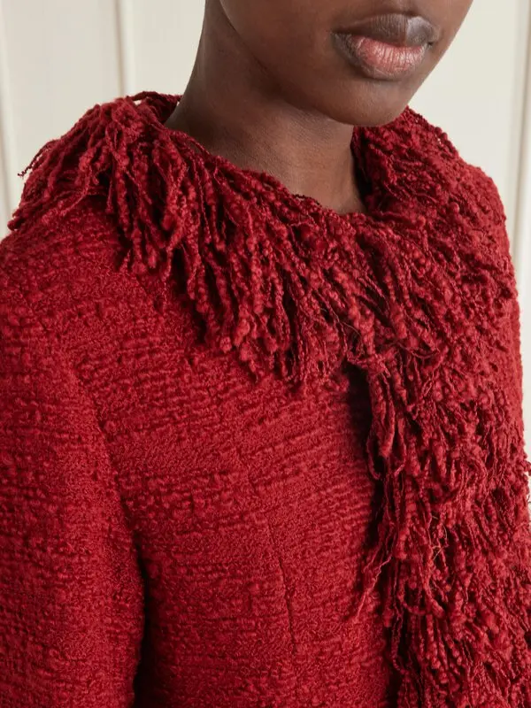 LIBEROWE Fringed Wool-blend Tweed Jacket