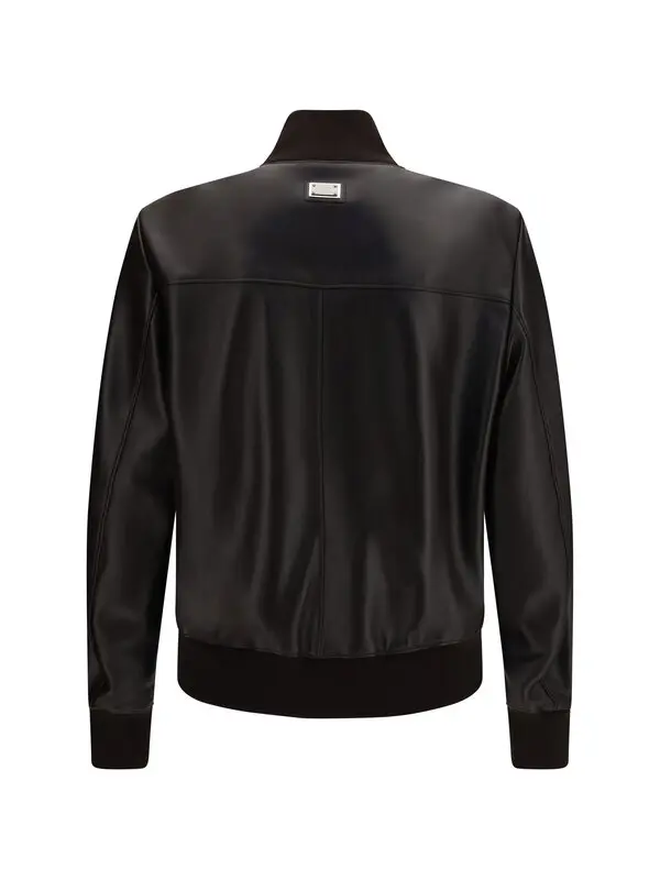 Dolce & Gabbana Lambskin Bomber Jacket