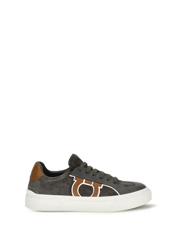 FERRAGAMO Gancini Sneakers - Gray