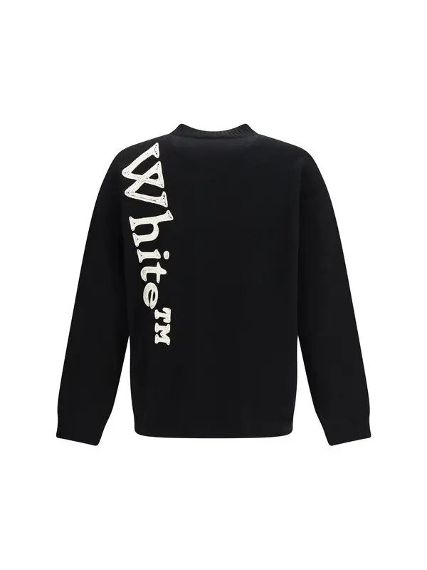 Off-White Vertical Logo Knit Crewneck