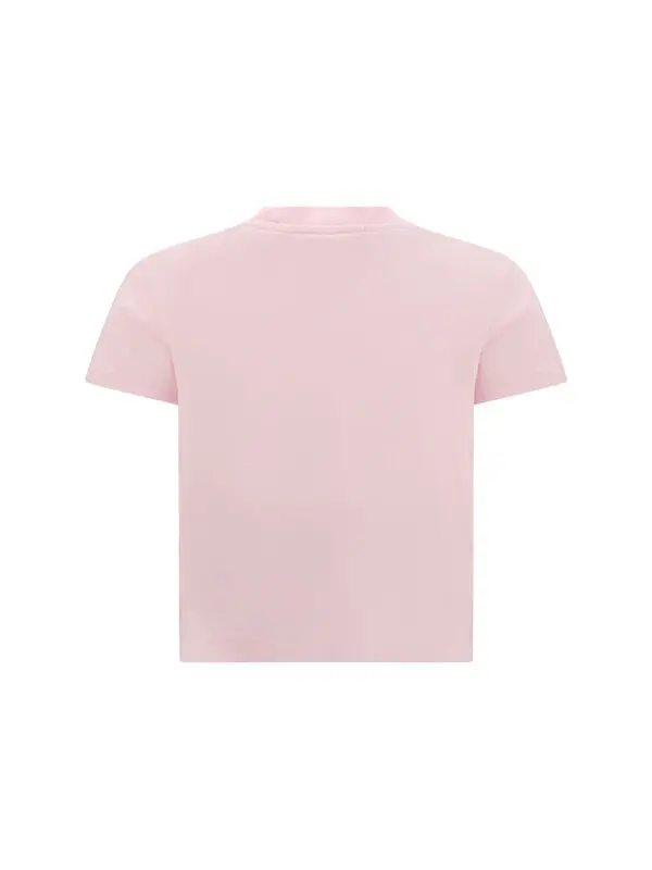 Alexander Wang Short-sleeve T-shirt With Central Logo Print - Pink
