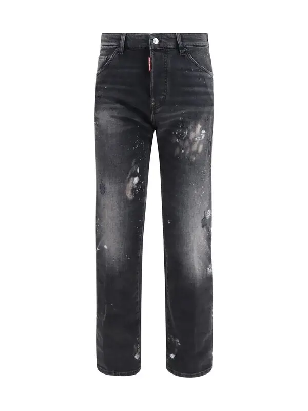 Dsquared2 Teddy Dark Wash Stretch Denim Jeans