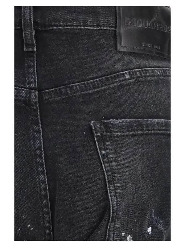 Dsquared2 Teddy Dark Wash Stretch Denim Jeans