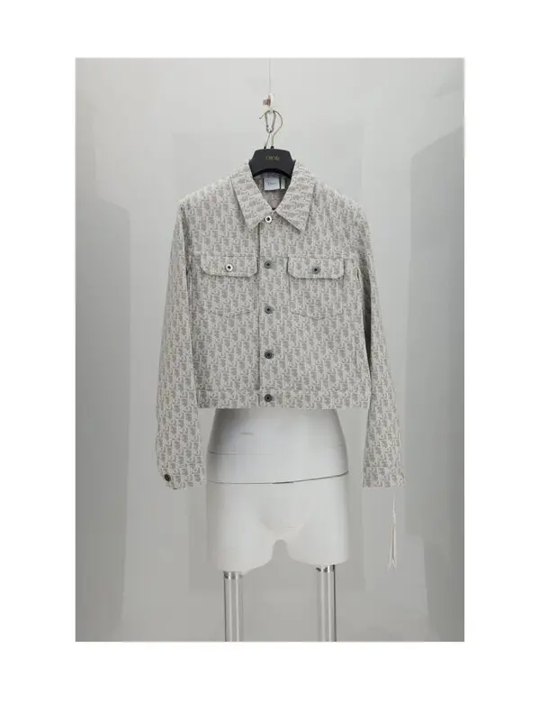 Dior Monogram Denim Jacket - Gray