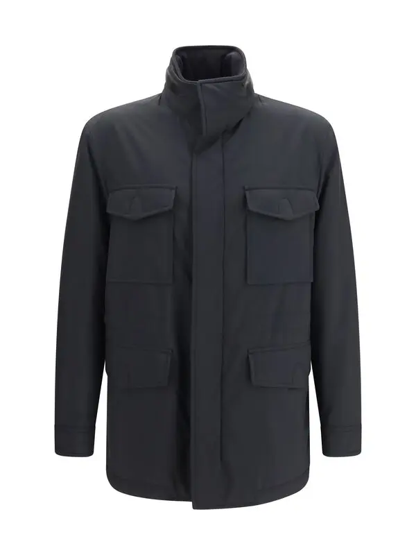 Brioni Performa Wool Blend Sahariana Jacket