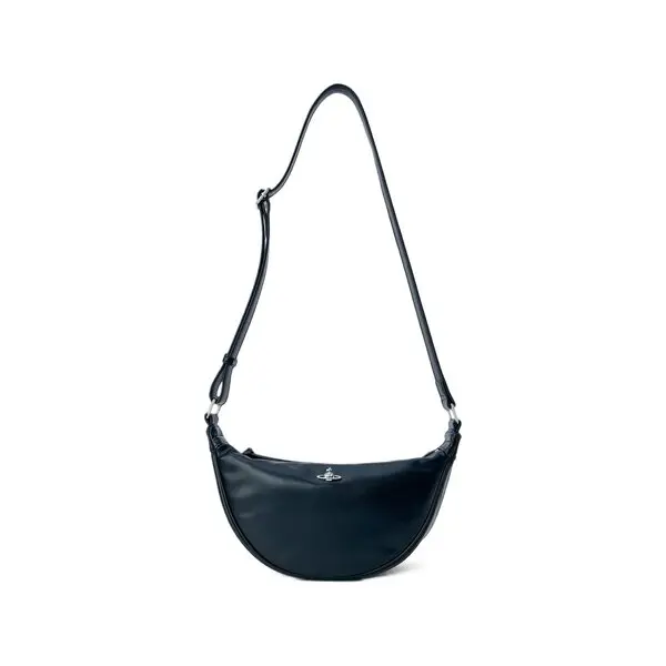 VIVIENNE WESTWOOD Crescent Shoulder Bag - Black