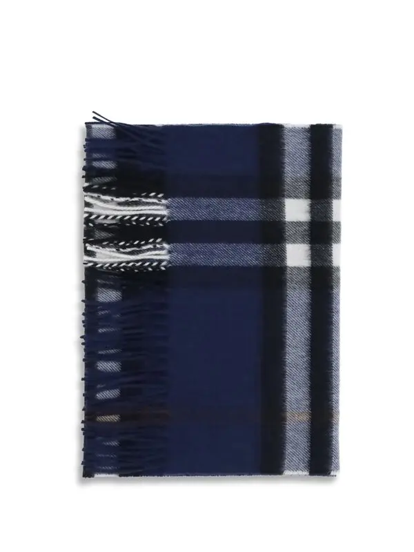 Burberry Cashmere Check Pattern Scarf