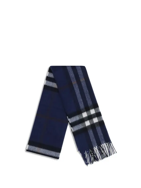 Burberry Cashmere Check Pattern Scarf