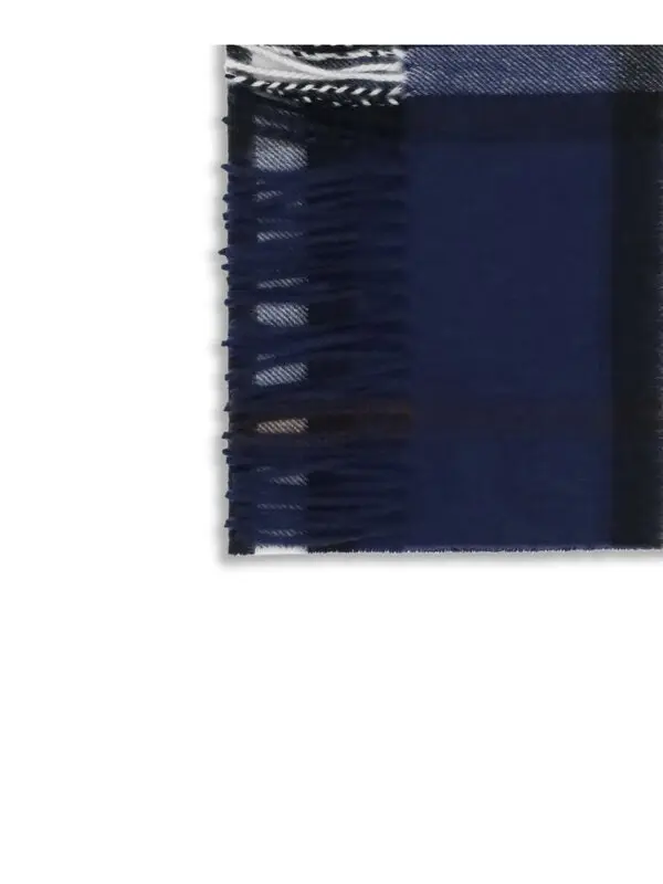 Burberry Cashmere Check Pattern Scarf