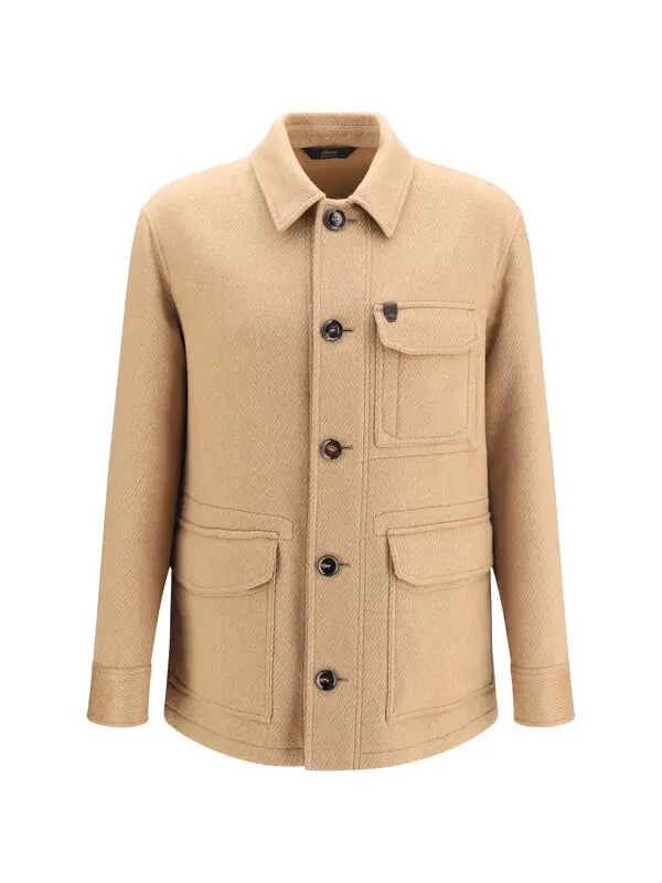 Brioni Workwear Cashmere Jacket - Cream