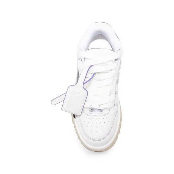 Off-White Leather Lace-up Sneakers