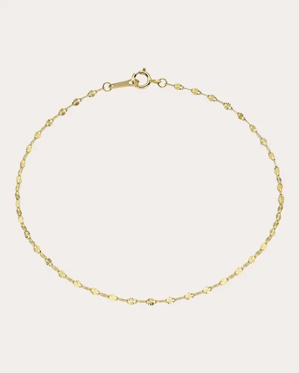 ZOE LEV 14k Yellow Mini Mirror Chain Bracelet
