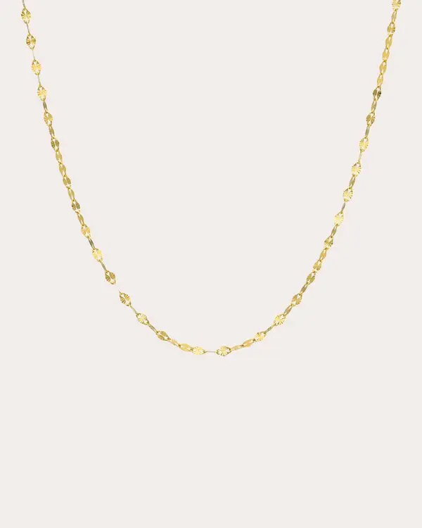 ZOE LEV 14k Mini Mirror Chain Necklace