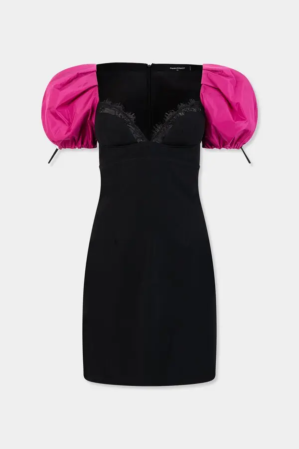 Dsquared2 Hybrid Snow-tech Bustier Dress - Black