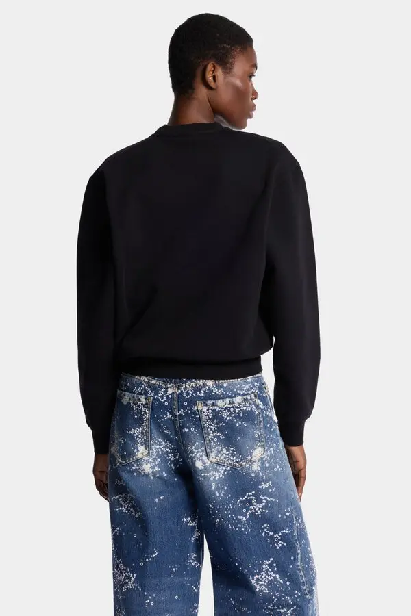 Dsquared2 Crewneck Sweatshirt With Lettering Print