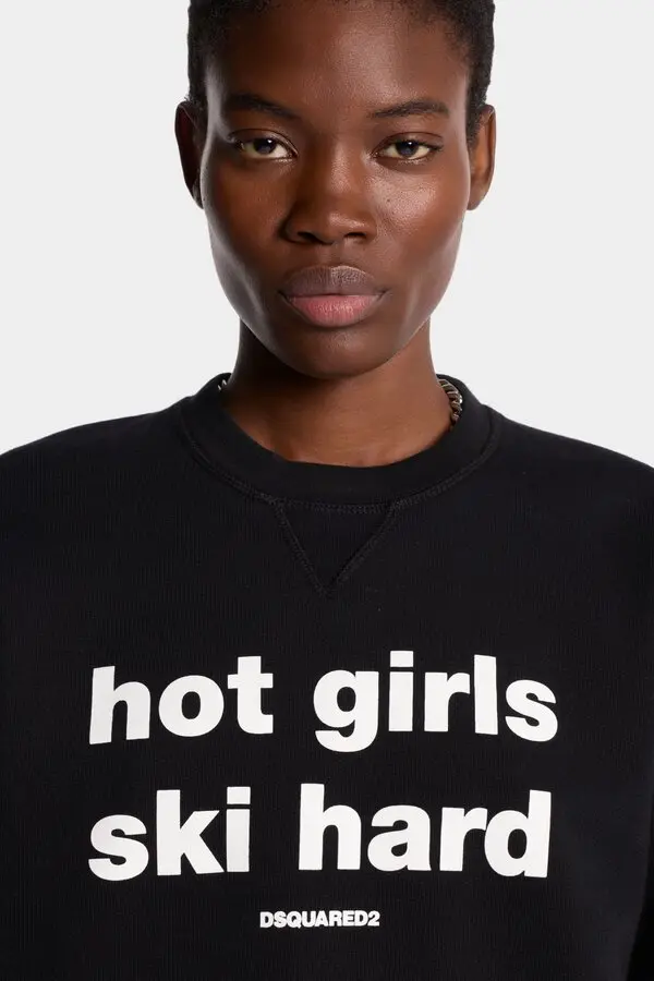 Dsquared2 Crewneck Sweatshirt With Lettering Print