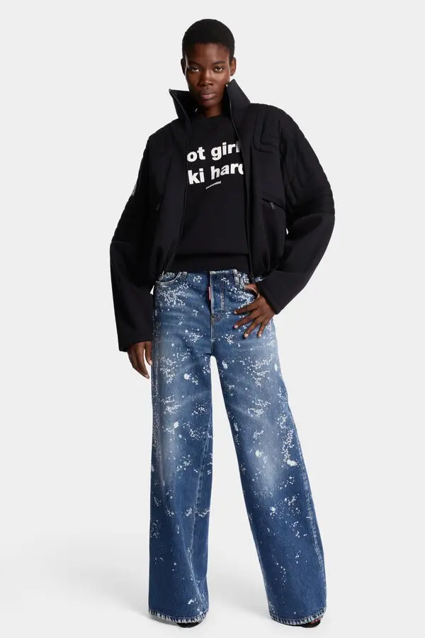 Dsquared2 Crewneck Sweatshirt With Lettering Print