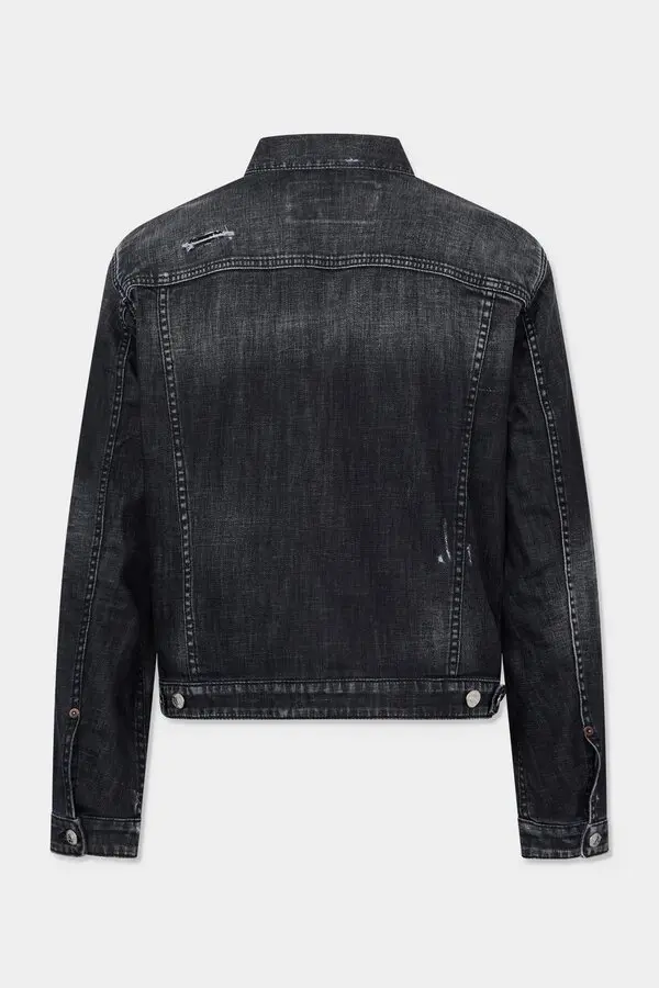 Dsquared2 Distressed Denim Trucker Jacket