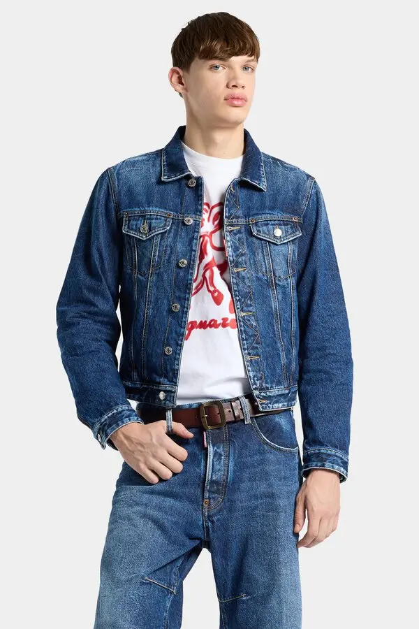 Dsquared2 Dark Highlight Mini Front Jean Jacket