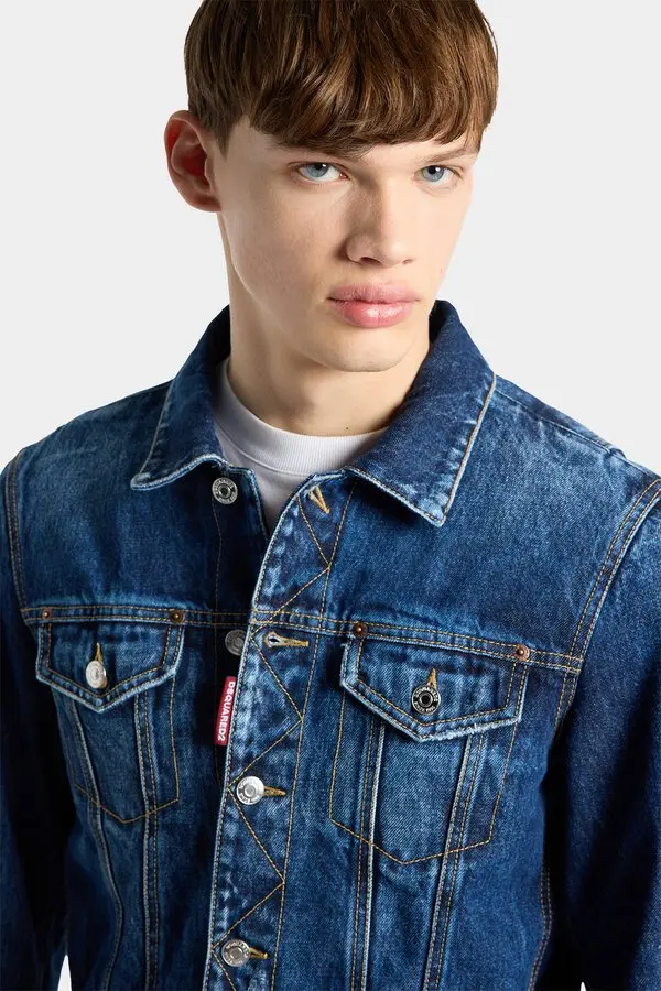 Dsquared2 Dark Highlight Mini Front Jean Jacket