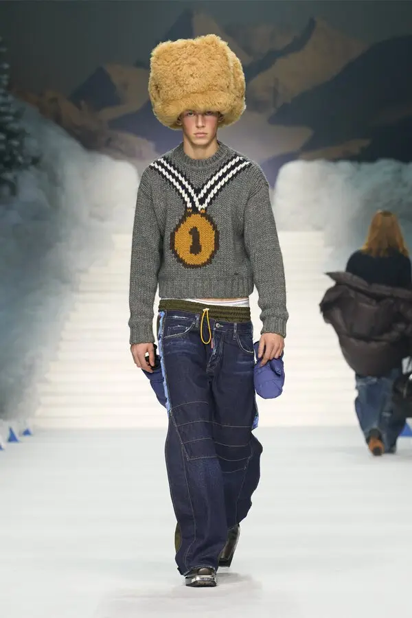 Dsquared2 Wool Alpaca Blend Skiers Pullover