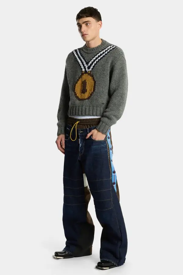 Dsquared2 Wool Alpaca Blend Skiers Pullover