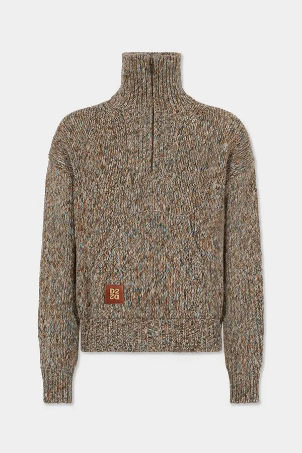 Dsquared2 Cottage Mouliné Cardigan - Black