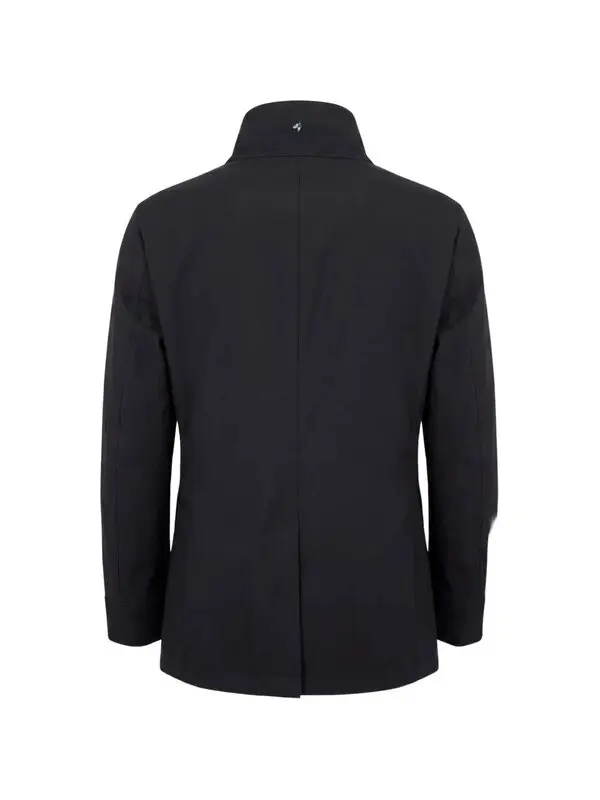 MONTECORE Dark Blue Double Breasted Jacket - Multicolor