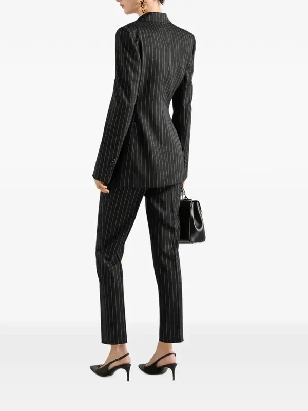 Dolce & Gabbana Single-breasted Turlingon Pinstripe Blazer