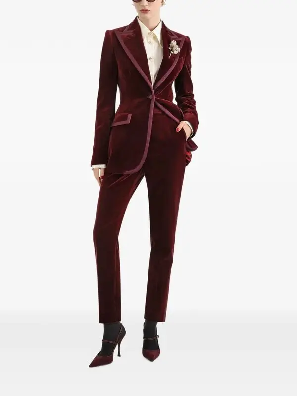 Dolce & Gabbana Velvet Slim Pants
