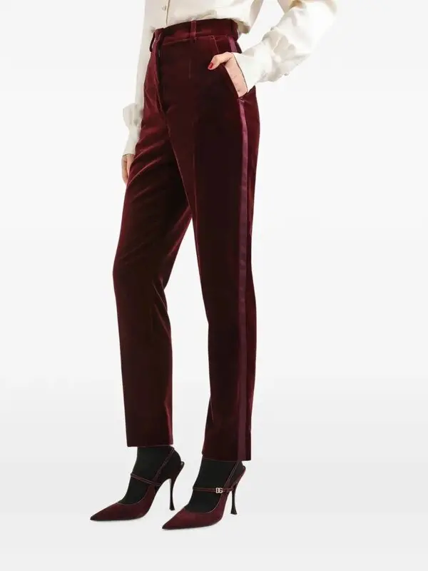 Dolce & Gabbana Velvet Slim Pants