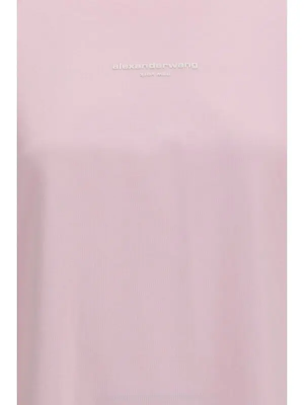 Alexander Wang Long-sleeve Logo T-shirt - Pink
