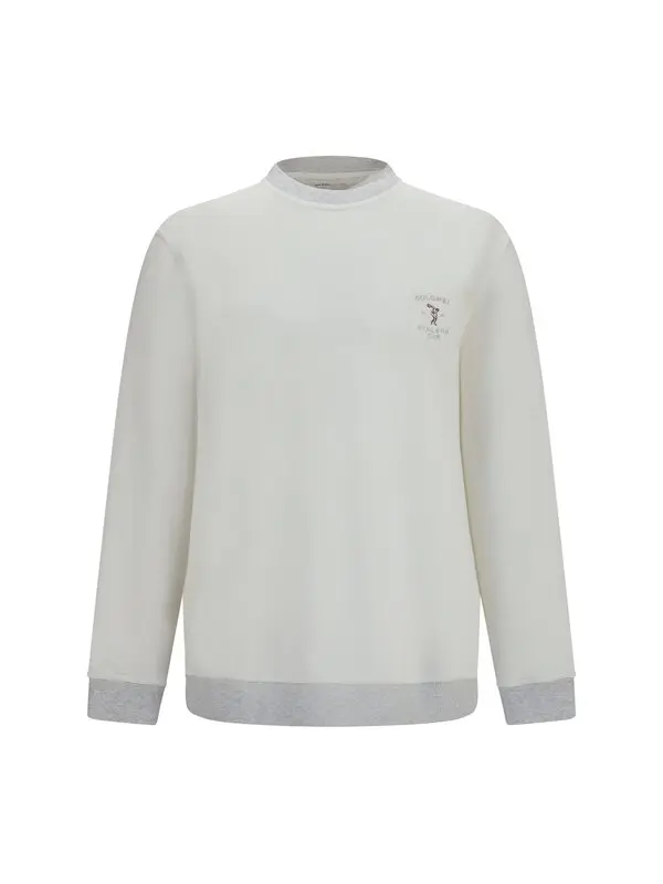 Brunello Cucinelli Cotton Sweatshirt With Embroidery